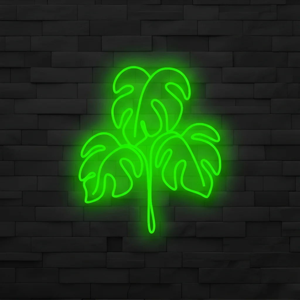 Neon Monstera LED | Tania Neonowa Monstera | Sklep Online - Ledeon